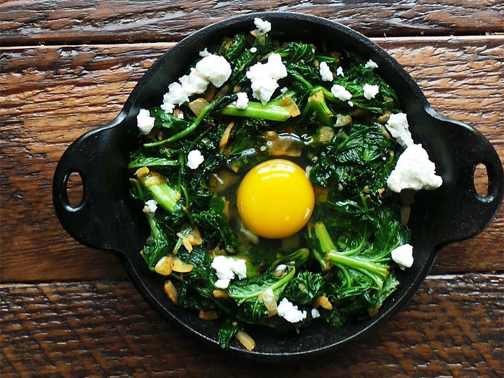 Baked Breakfast Greens